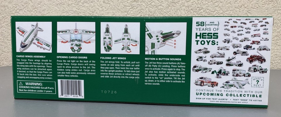Hess Cargo Plane and Jet Toy Vehicle Set 2021 New Open Box Please Read ...