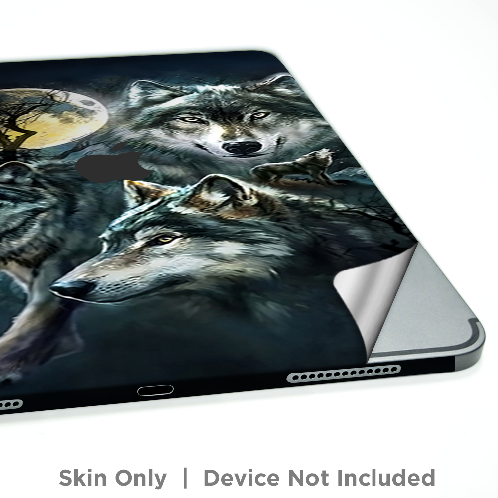 Skins Decal Wrap for Apple iPad Pro 11 2018 3 Wolves Moonlight | eBay