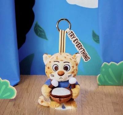 Authentic Disney store 2025 zootopia benjamin small plush keychain ...