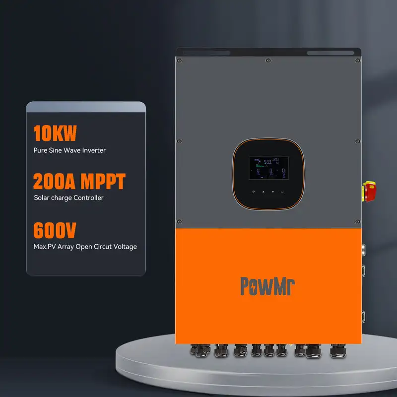 10KW 48V Solar Hybrid Inverter ON/OFF Grid Split Phase 120/208/240V ...