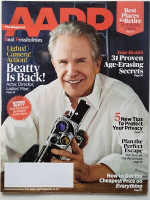 WARREN BEATTY October / November 2016 AARP Magazine | eBay