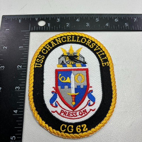 US Navy Missile Cruiser USS CHANCELLORSVILLE CG 62 Patch Military 40a6 ...