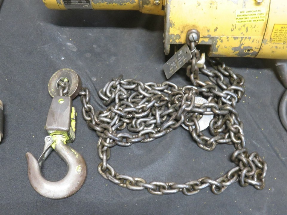 Budgit Chain Hoist 113452-5 1/2 Ton 1000lb Hook Phase 3 230/460 V | eBay