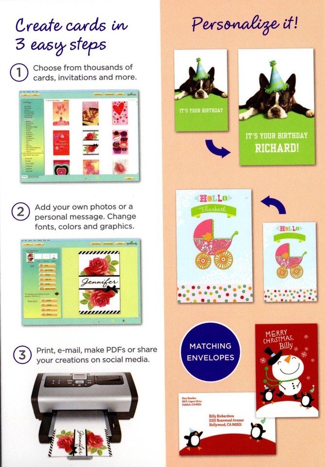 Hallmark Card Studio Deluxe - Card maker software for Windows | eBay