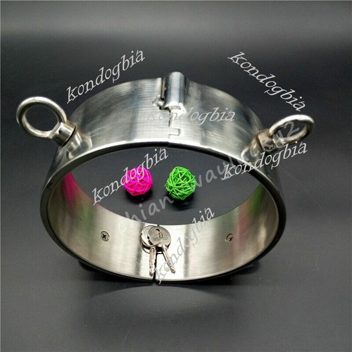 6CM Extra Tall Neck Cuff Collar Brace Locking Heavy Stainless Steel ...