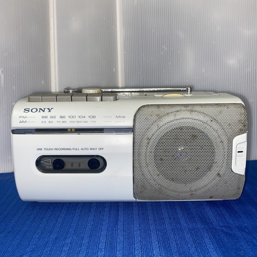 Rare White Sony CFM-10 AM/FM Radio Cassette Corder - boombox | eBay ...