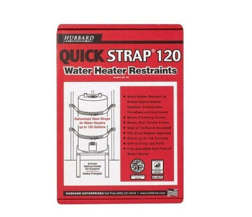 Hubbard Quick Strap QS120 Water Heater Restraints For 120 Gallon Water ...