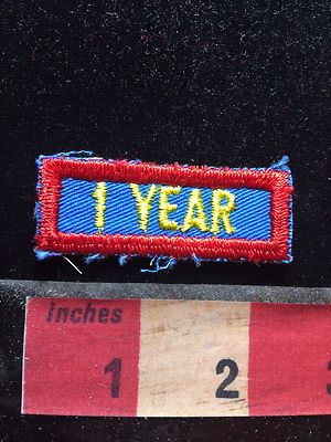 1 YEAR Tab Patch - Years Of Service Type Patch ( Or Working Anniversary ...