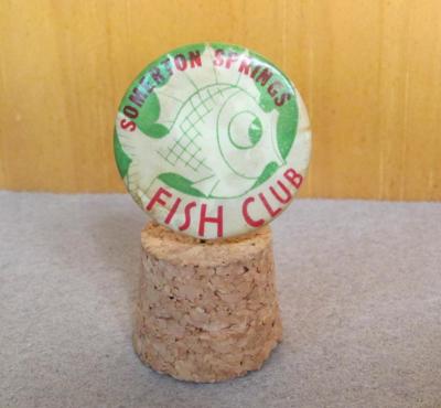 Vintage Somerton Springs,PA Fish Club Antique Fishing Pin Button ...