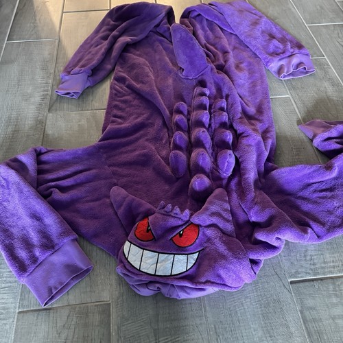 Gengar Pokemon Opposuits Pajamas Costume Size L XL Adult Jumpsuit One ...
