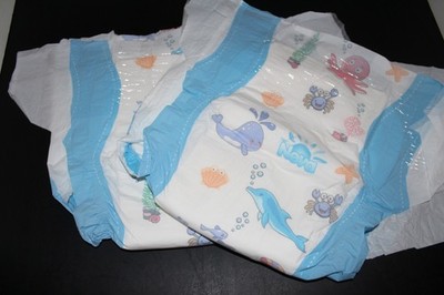 ABDL Diapers Plus Size Med Cute Print, Plastic Backed, 8 Pack ...