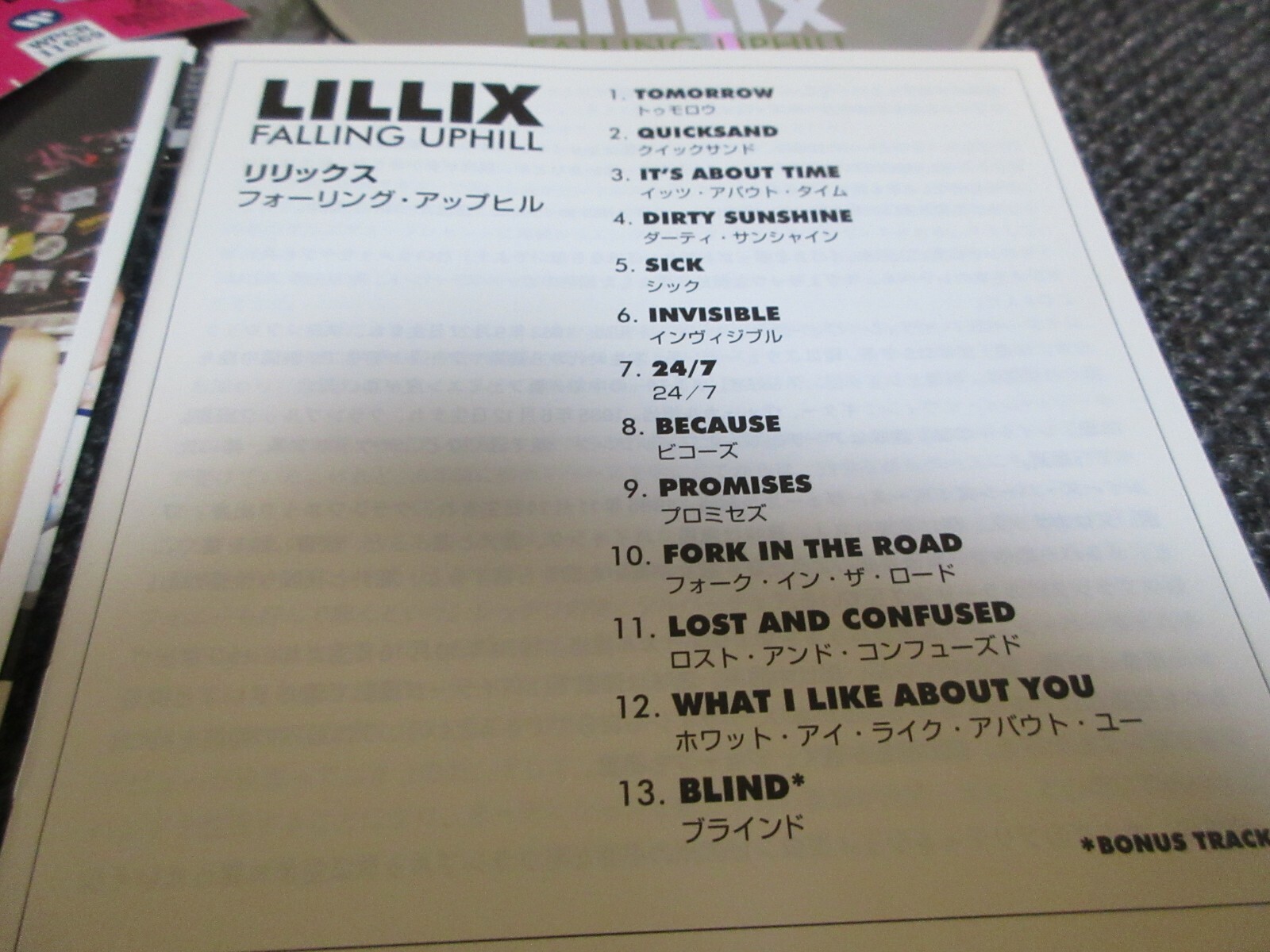 LILLIX / falling uphill / JAPAN LTD CD OBI | eBay