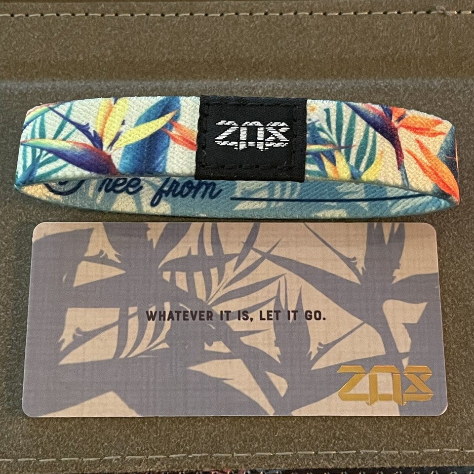 ZOX Silver Single *FREE FROM ______* #0281 Reversible Wristband - Size ...