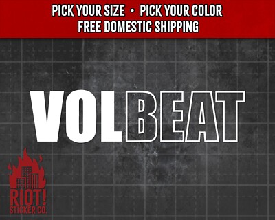 Volbeat Decal for Car Window, Volbeat Sticker for Laptop Heavy Metal ...