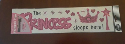 PRISS PRINTS "The Princess Sleeps Here" 16 Piece Removeable Wall ...
