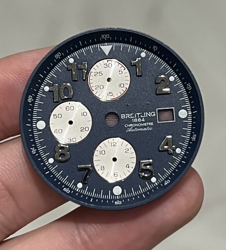 Breitling A13370 Super Avenger C615 Blue Watch Dial Silver Subdials ...