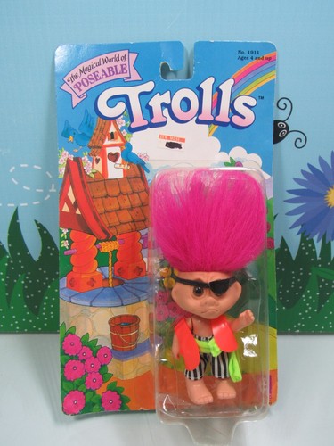 MAGICAL WORLD OF POSEABLE TROLLS PIRATE (TC)- 3" Creata Troll Dolls ...