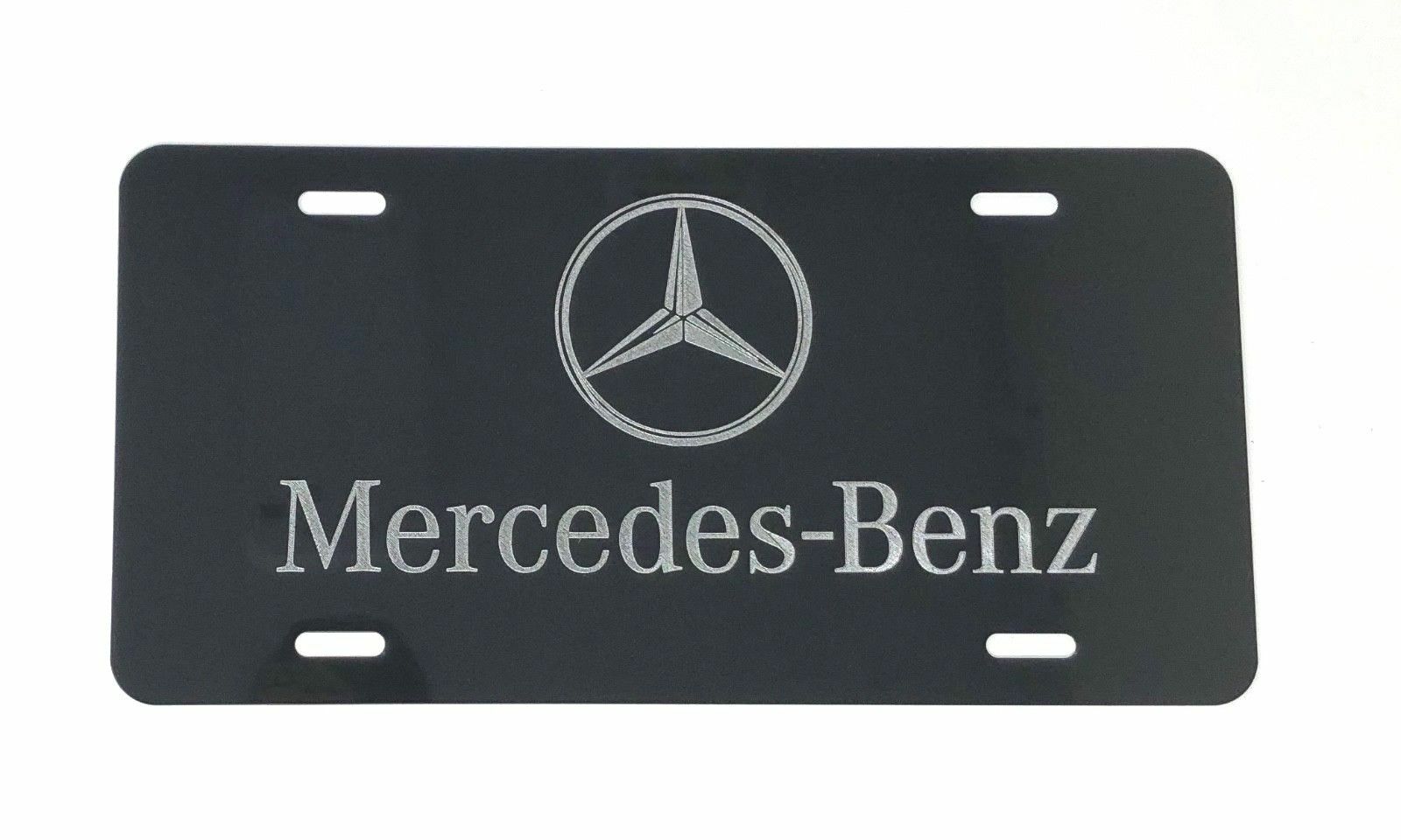 Mercedes Benz Aluminium License Plate Frame Front | Black | Aluminum ...