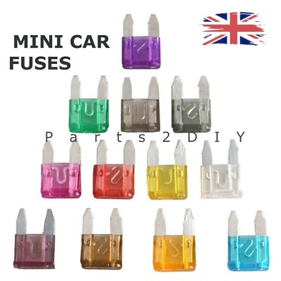 1A-40A MINI Small Spade FUSES Assorted Car Van Motorbike Replacement ...