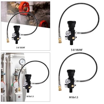High Pressure Fill Station Adapter Valve for HPA Tank with Gauges And ...