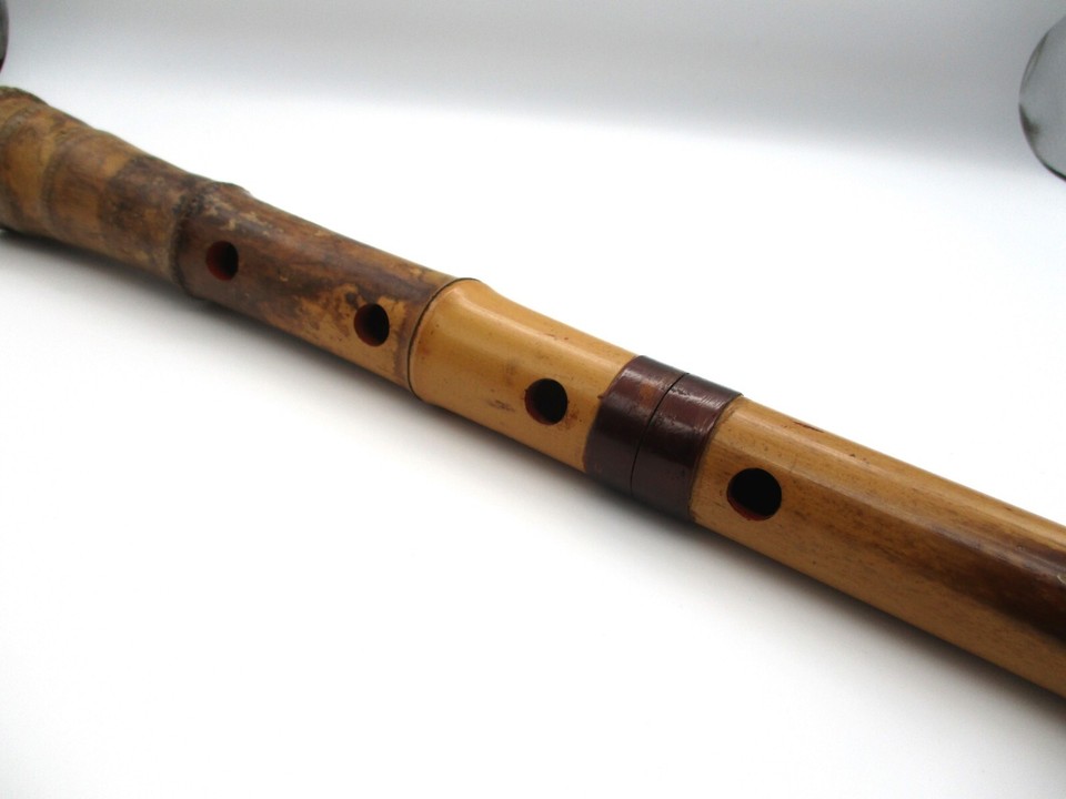 shakuhachi bamboo flute Japanese Flute Instrument Traditional Vintage ...