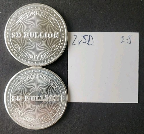 Two SD Bullion 1oz Silver Freedom Rounds | eBay