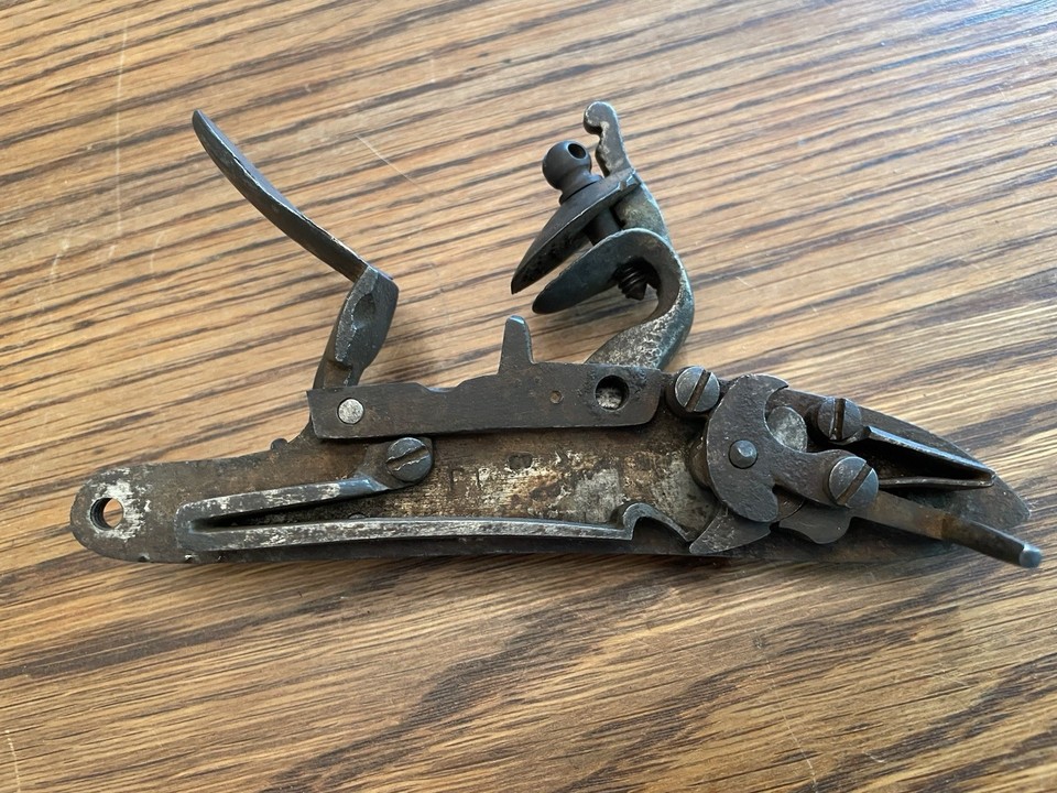 Original flintlock musket complete lock European Made Early 1800s ...