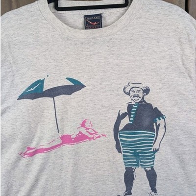 Jantzen Sport Vintage 90s Swimwear Surf Art Colorful Promo Funny T ...