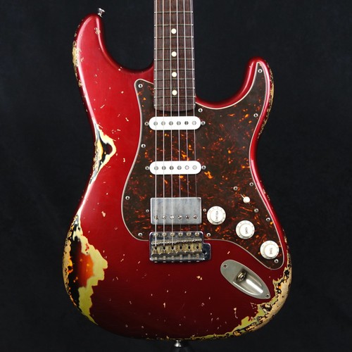 Xotic XSC-2 Dark Candy Apple Red Over 3TB Heavy Aged 2023 Used Electric ...