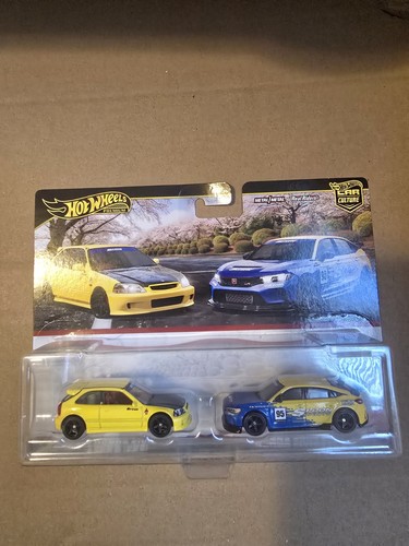 Hot Wheels Car Culture 2 Pack Target Exclusive 99' Honda Civic Type R ...