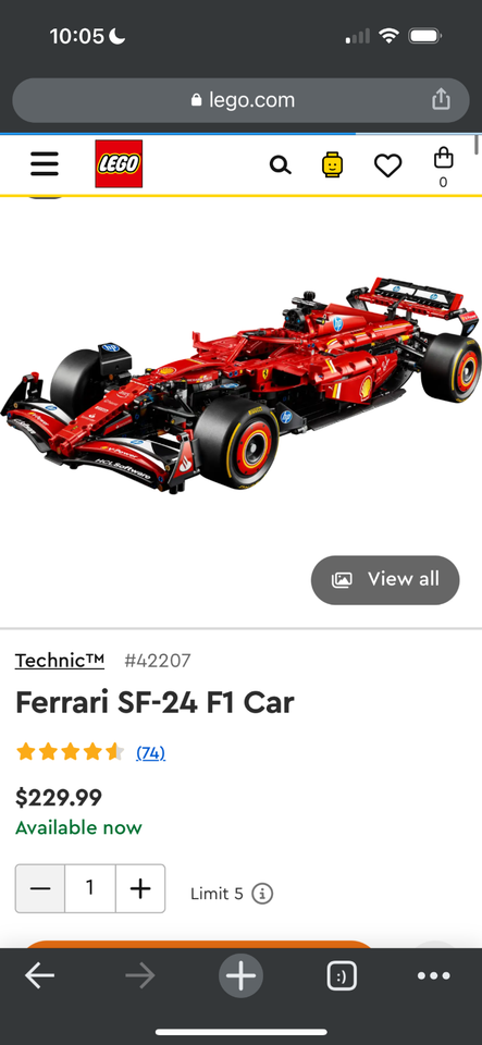 LEGO TECHNIC: Ferrari SF-24 F1 Car (42207) 673419405522| eBay