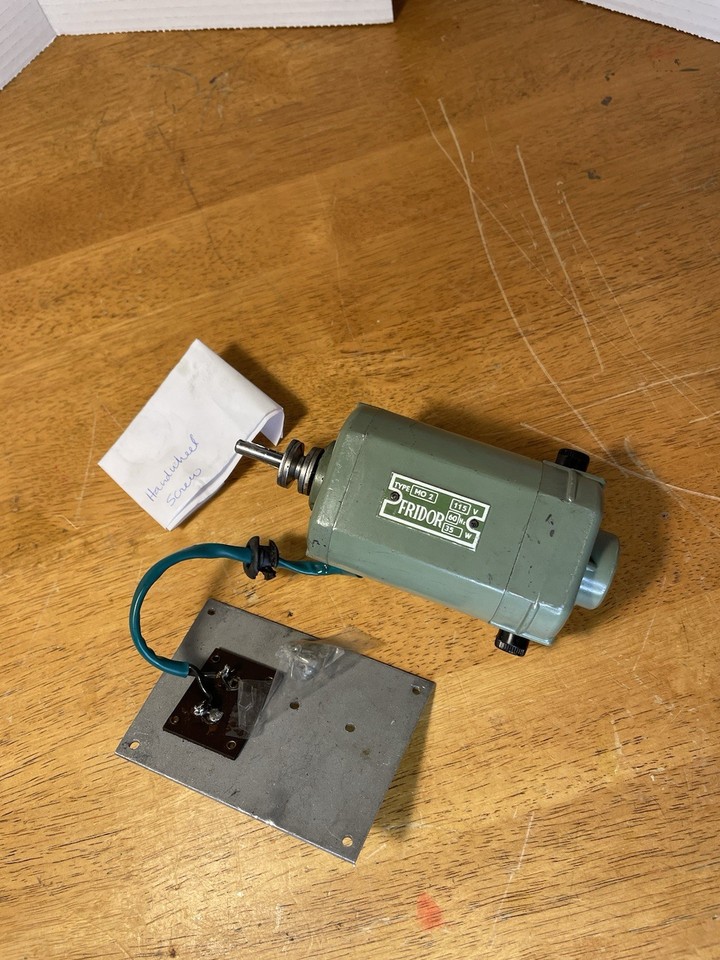 Vintage Fridor Type 300 Sewing Machine Motor, Power Cord and Belt | eBay