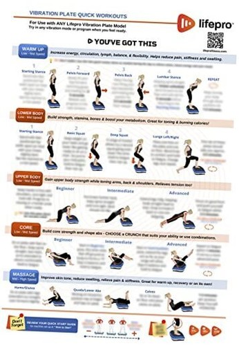 Whole Body Vibration Plate Workout Poster - Comprehensive Vibration ...