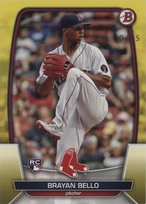 2023 Bowman - Brayan Bello #72 Yellow /75 (RC) for sale online | eBay