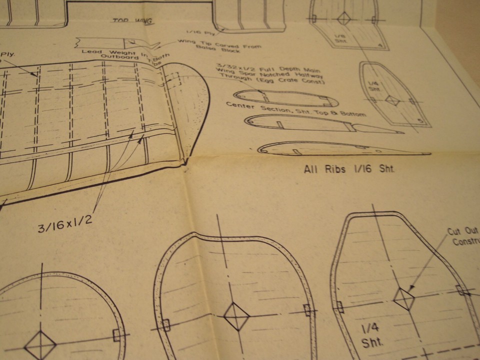 Gruman Ag Cat Model Aircraft Vintage Blueprint Plans - 2 pages - 31.75 ...