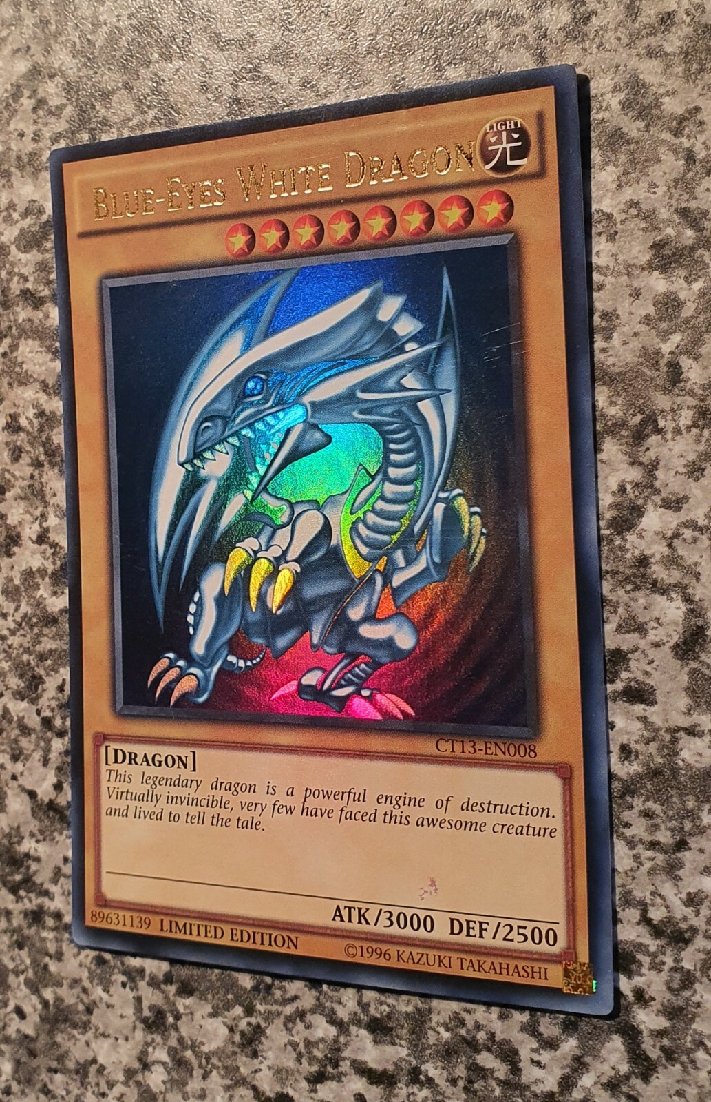 Yugioh Misprint Blue Eyes White Dragon CT13-EN008 Ultra Rare Limited ...
