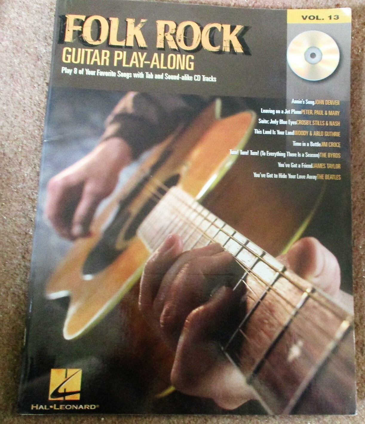 Folk Rock: Guitar Play-Along Volume 13 Music Book CD NOT Included | eBay