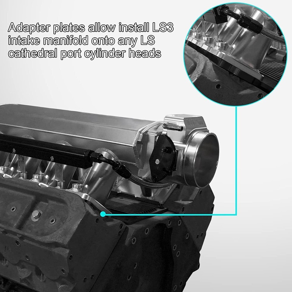 LS1 Cathedral Port Cylinder Head to LS3 LSA ZL1 CTS-V Intake Manifold ...