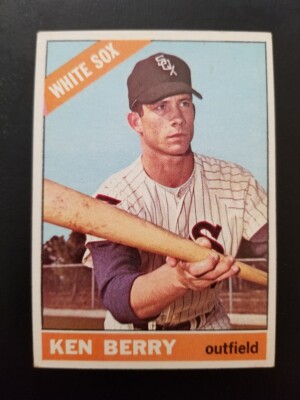 KEN BERRY 1966 TOPPS BASEBALL CARD # 127 CHICAGO WHITE SOX | eBay