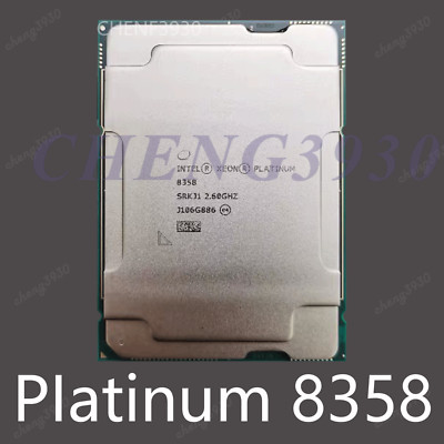 Intel Xeon Platinum 8358 2.6ghz 32 core 64t 48mb 250w lga-4189 CPU ...