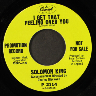 SOLOMON KING: she wears my ring CAPITOL 7" Single 45 RPM | eBay