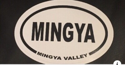 3”x5” White Oval Mingya Valley Sticker | eBay