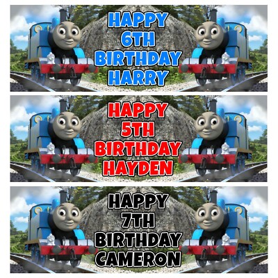 THOMAS THE TANK ENGINE Personalised Birthday Banners - Thomas and ...