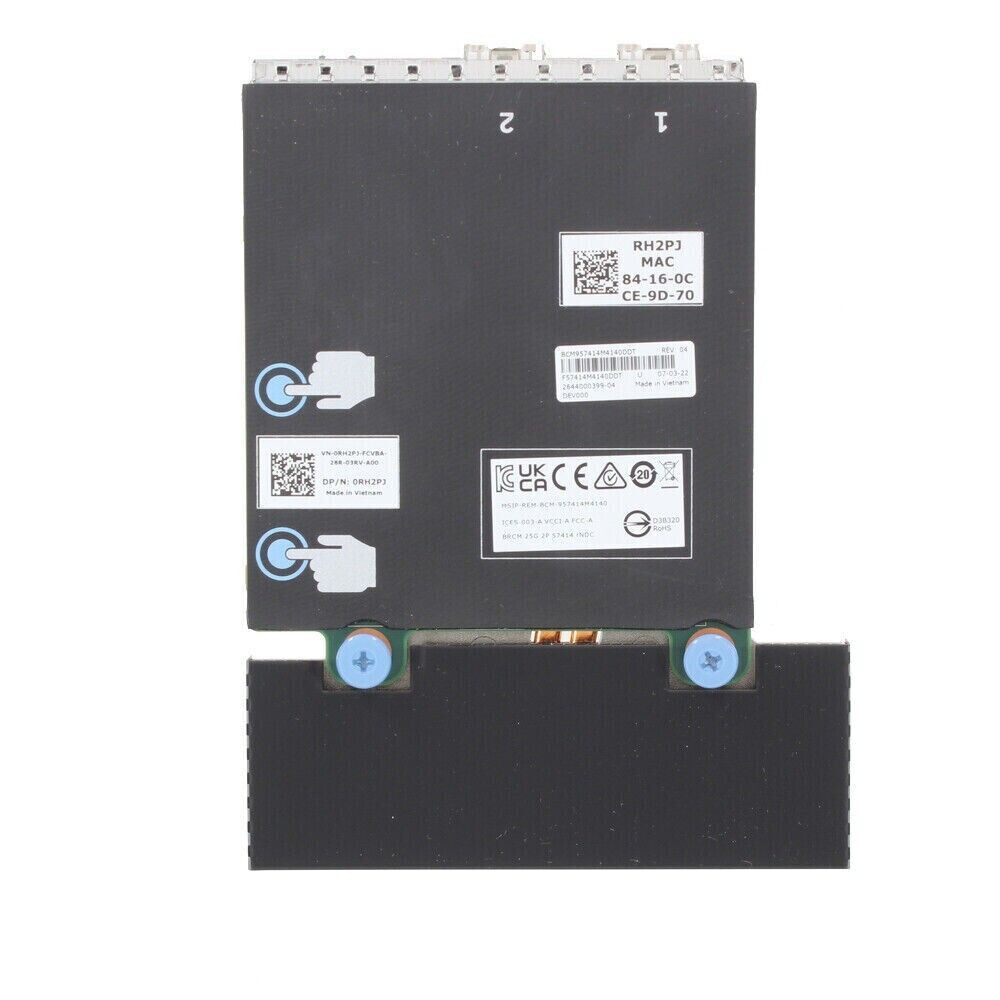 10HV7 Dell Broadcom 57414 25GB Dual Port SFP28 Network Daughter Card ...