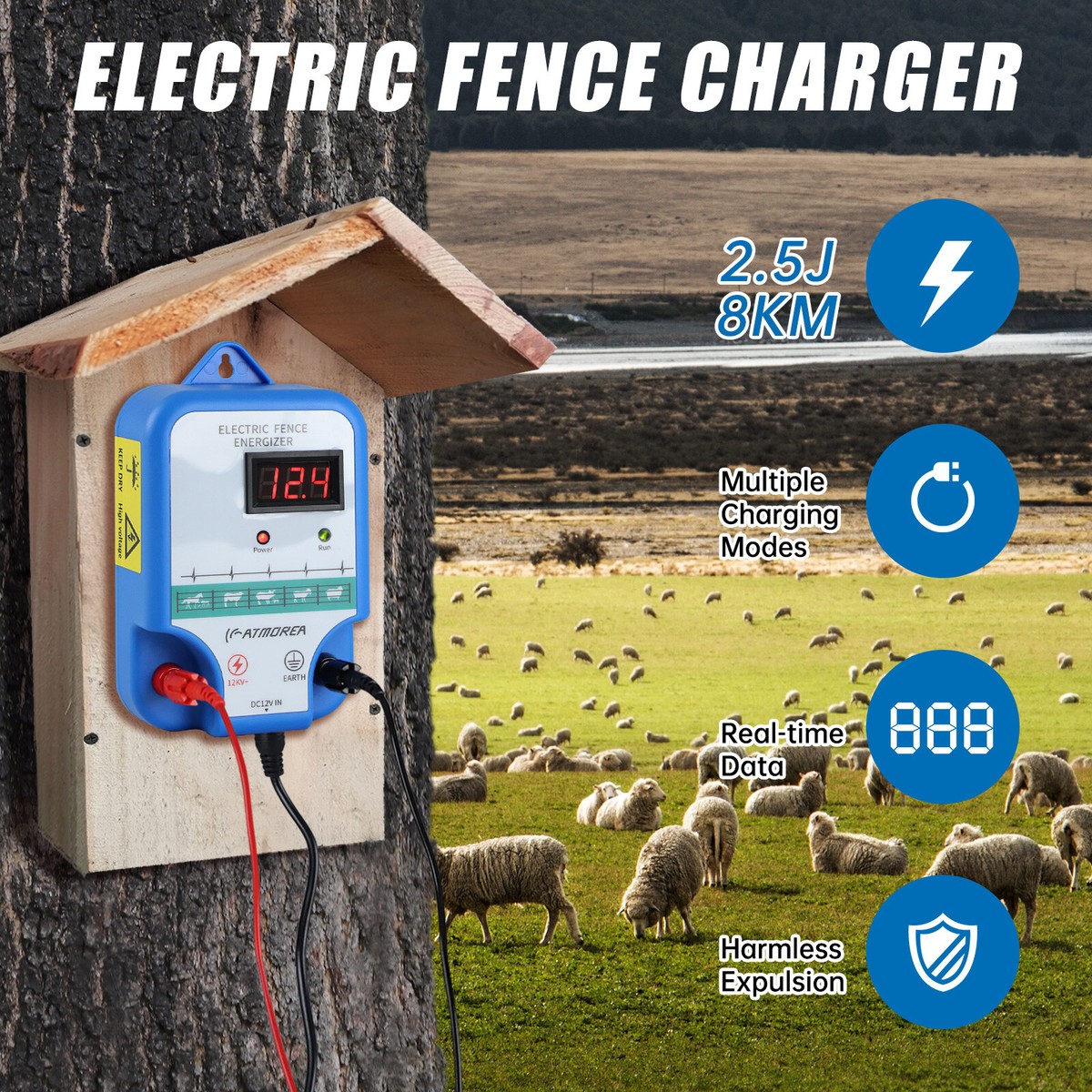 Battery Electric Fences For Animals T Mech Electric Fence Energiser