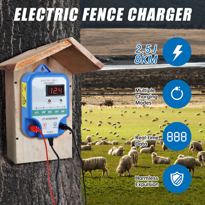 12KV AC Powered Fence Charger Electric Fence Energizer for Livestock ...