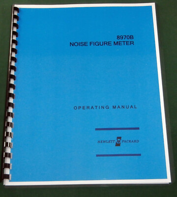 HP 8970B Operating Manual: Comb Bound & Protective Covers | eBay