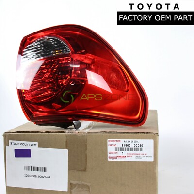 GENUINE TOYOTA SEQUOIA 2008-2017 DRIVER SIDE OUTTER TAIL LIGHT OEM ...