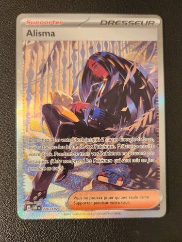 Carte Pokemon Alisma 226/197 Alternative - EV3 flammes Obsidiennes Neuf ...