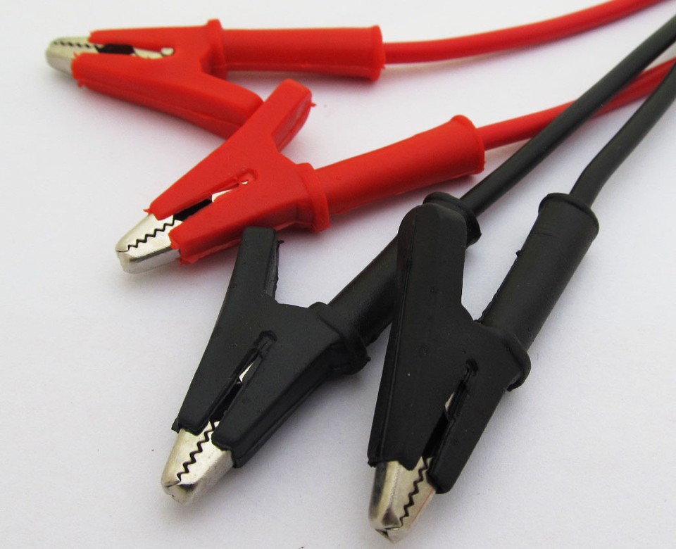 4pairs Silicone High Voltage Alligator Clip to Alligator Clip Test ...